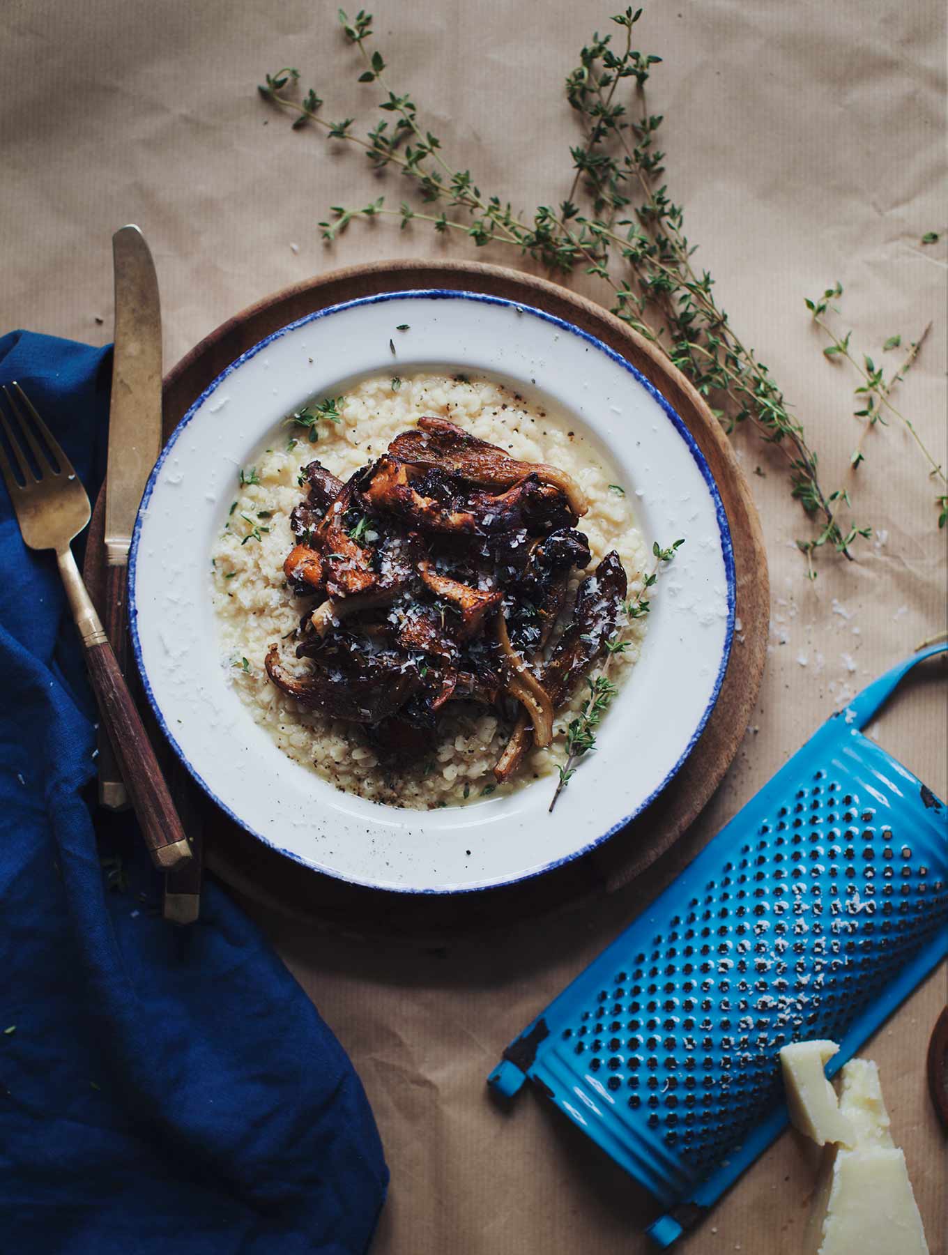White Lentil Risotto with Mushrooms | My New Roots | Bloglovin’